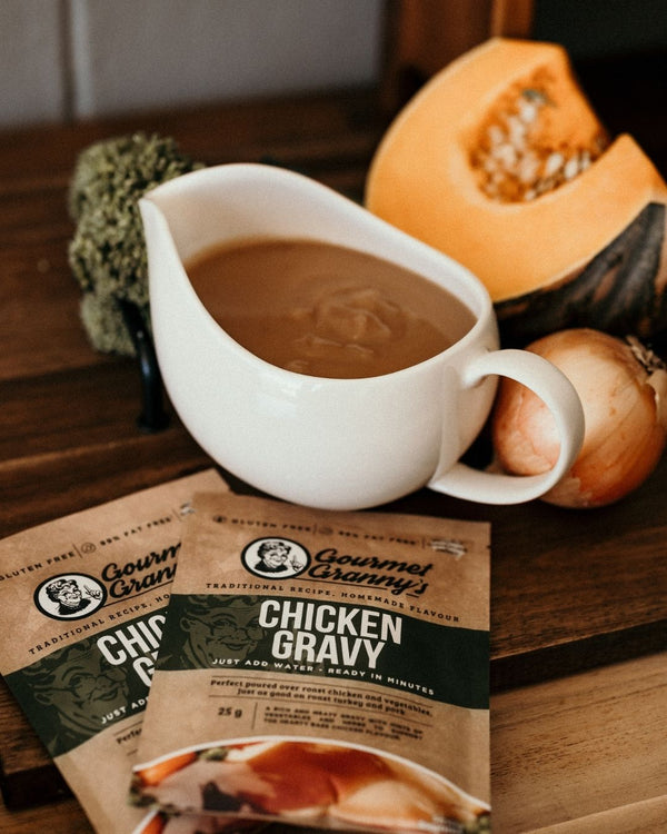 Chicken Gravy Mix - 15 x 25g Dry Powder Sachets - Gourmet Granny's